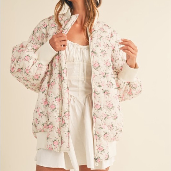 The House of Fleur | Jackets & Coats | Rose Garden Quilted Jacket ...
